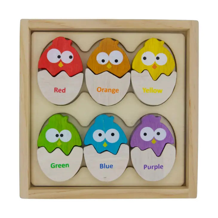 Color 'N Eggs - Bilingual Matching Puzzle – Modern Rustic Home
