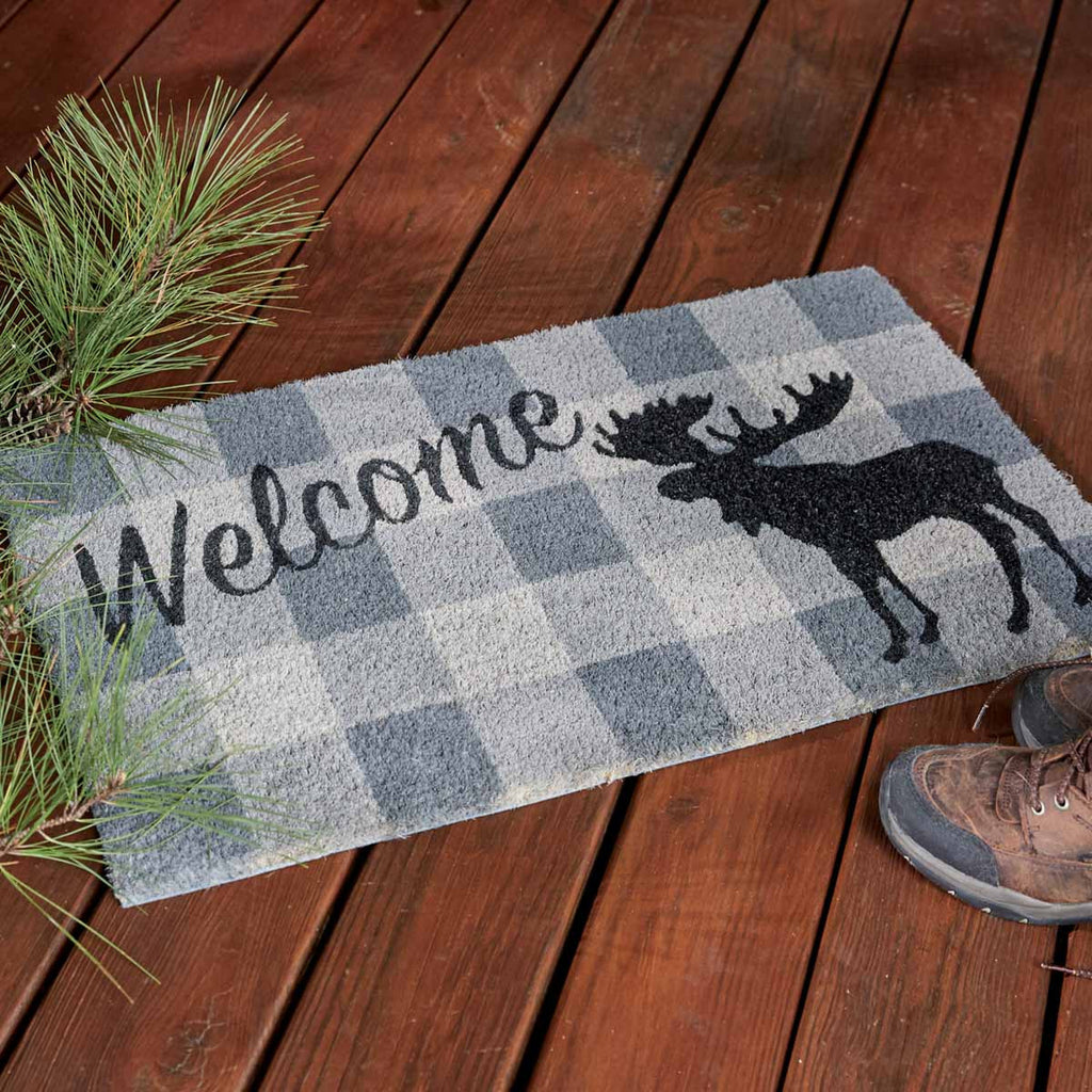 Welcome Moose Doormat – Modern Rustic Home