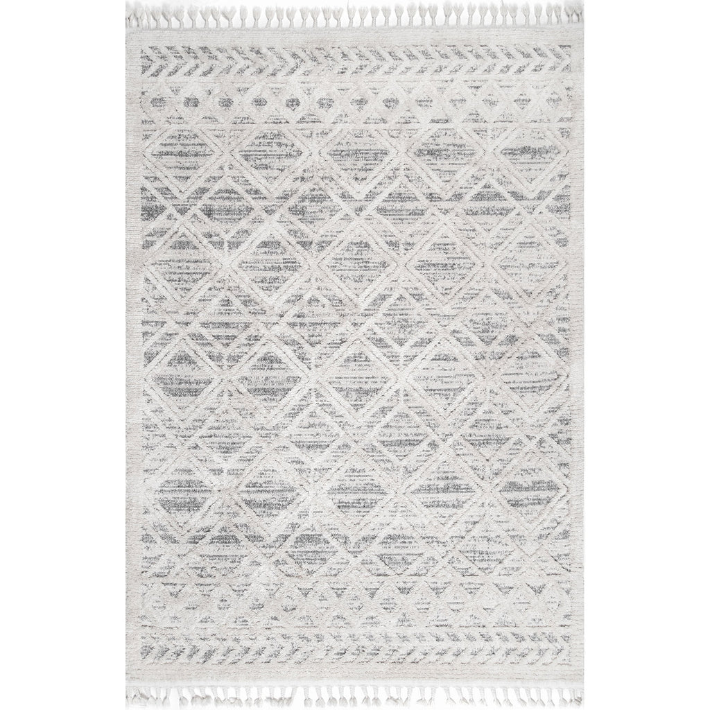 Ansley Shaggy Lattice Tassel Rug – Modern Rustic Home