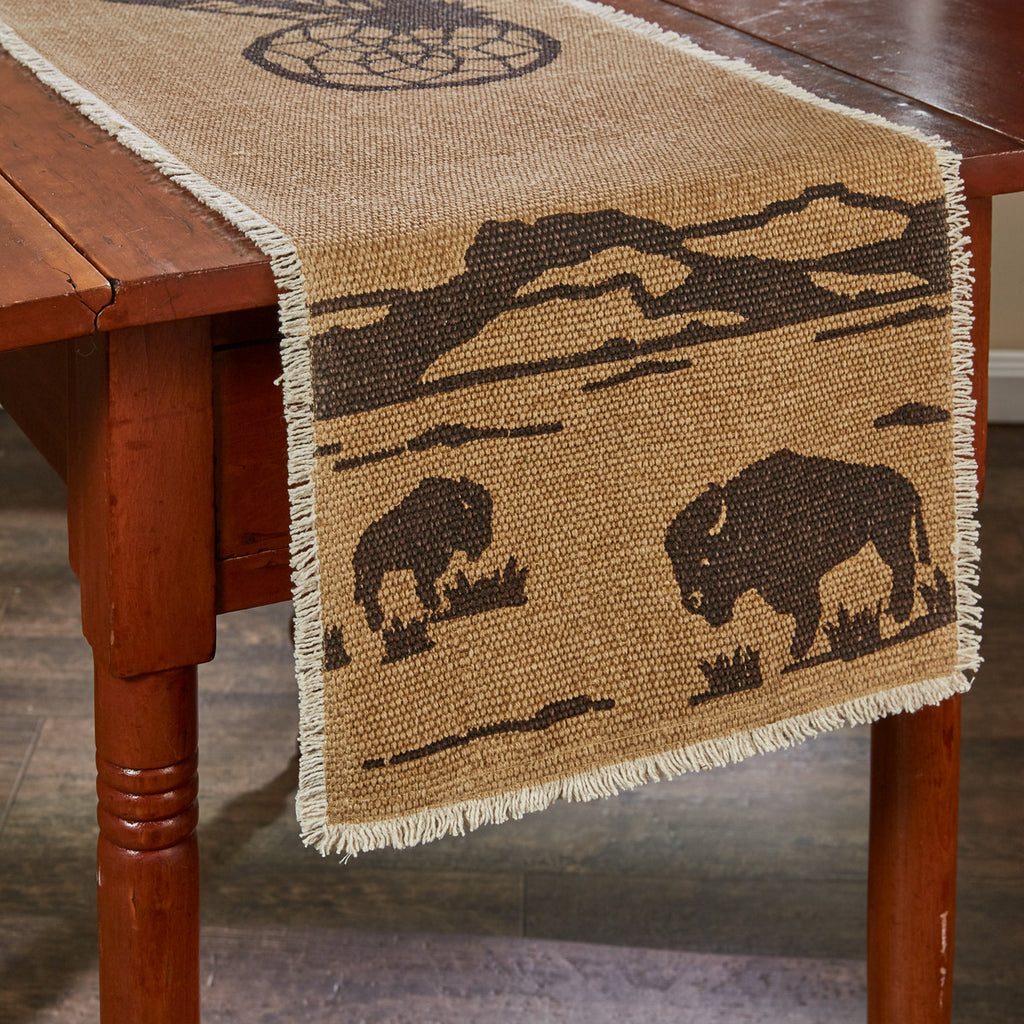 Bison Table Runner - 54"L – Modern Rustic Home