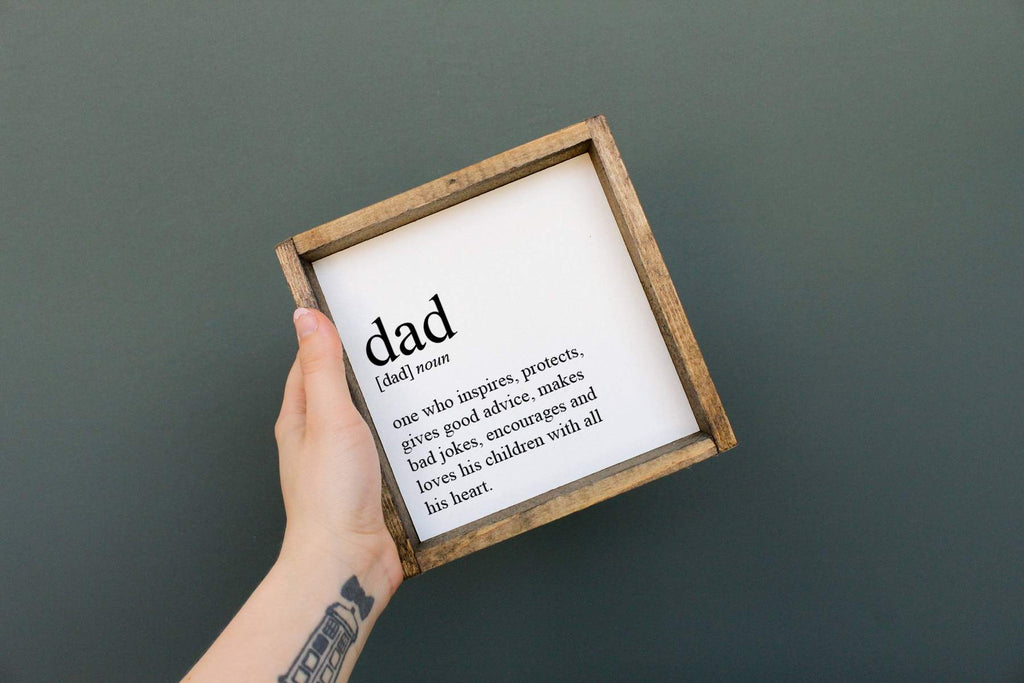 Dad Definition | Wood Sign – Modern Rustic Home