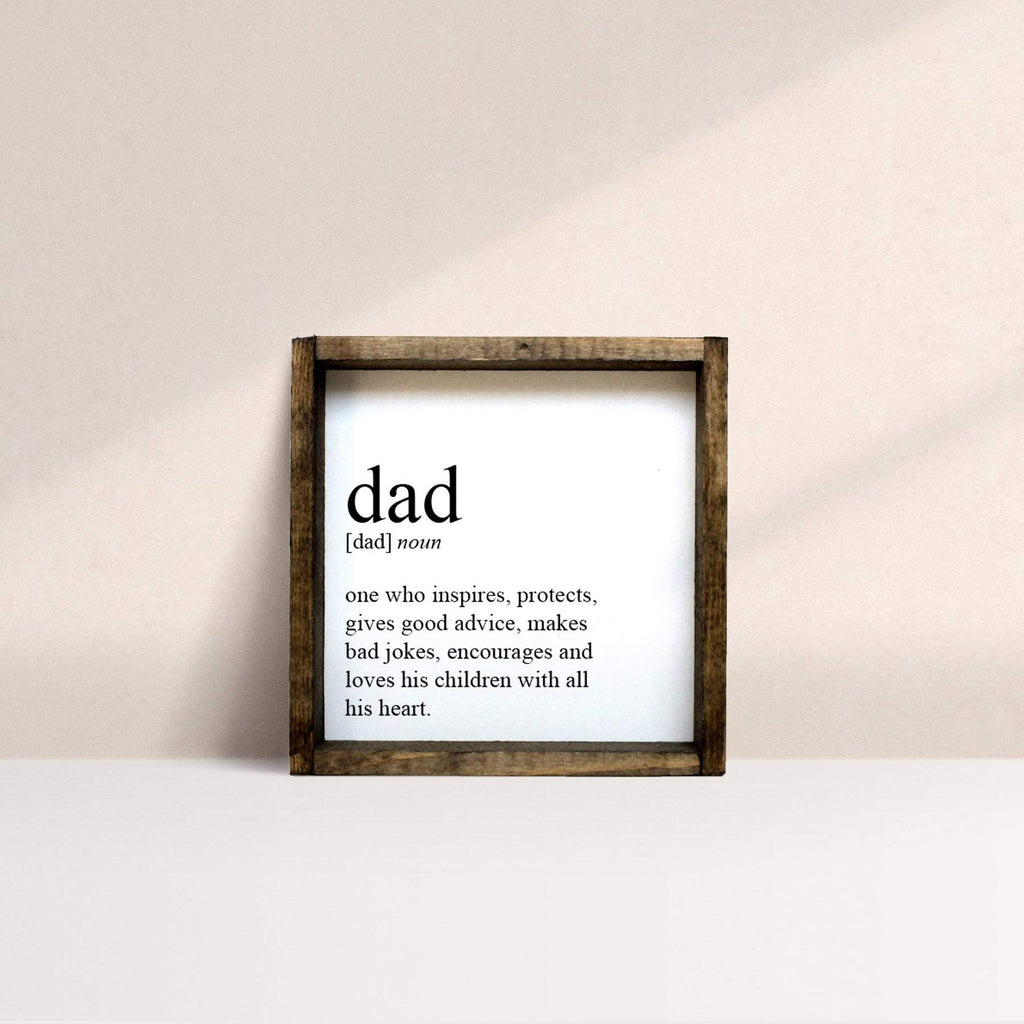 Dad Definition | Wood Sign – Modern Rustic Home