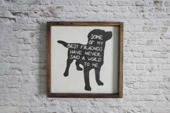 Dog Sign – Modern Rustic Home