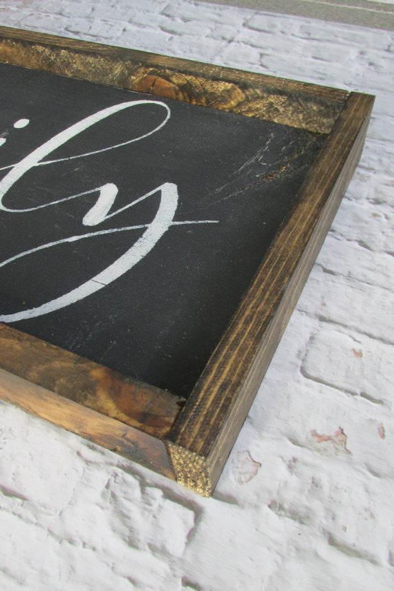 Family Sign – Modern Rustic Home