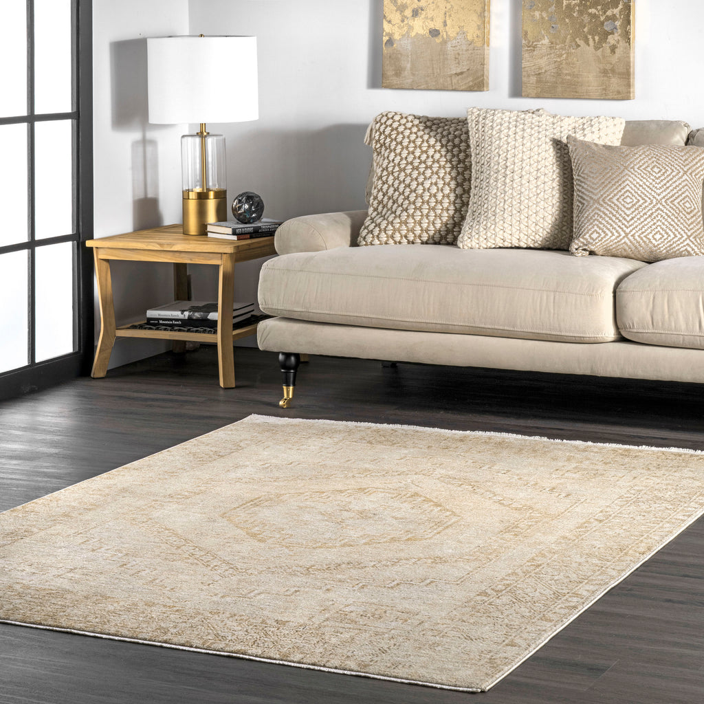 Laney Castle Medallion Rug – Modern Rustic Home