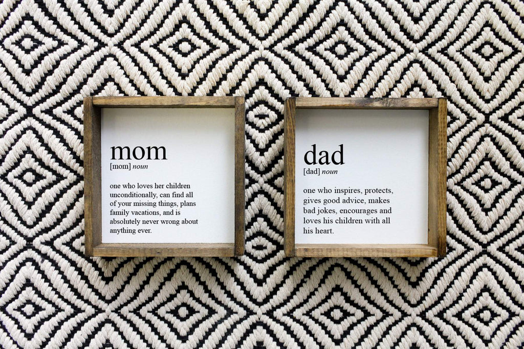 Mom Definition | Wood Sign – Modern Rustic Home