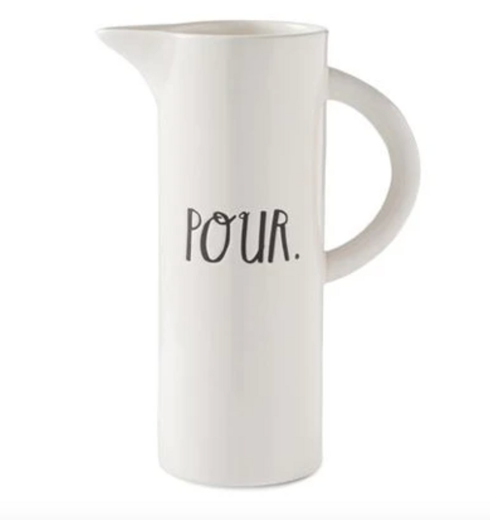 Rae Dunn Stem Print POUR Pitcher – Modern Rustic Home