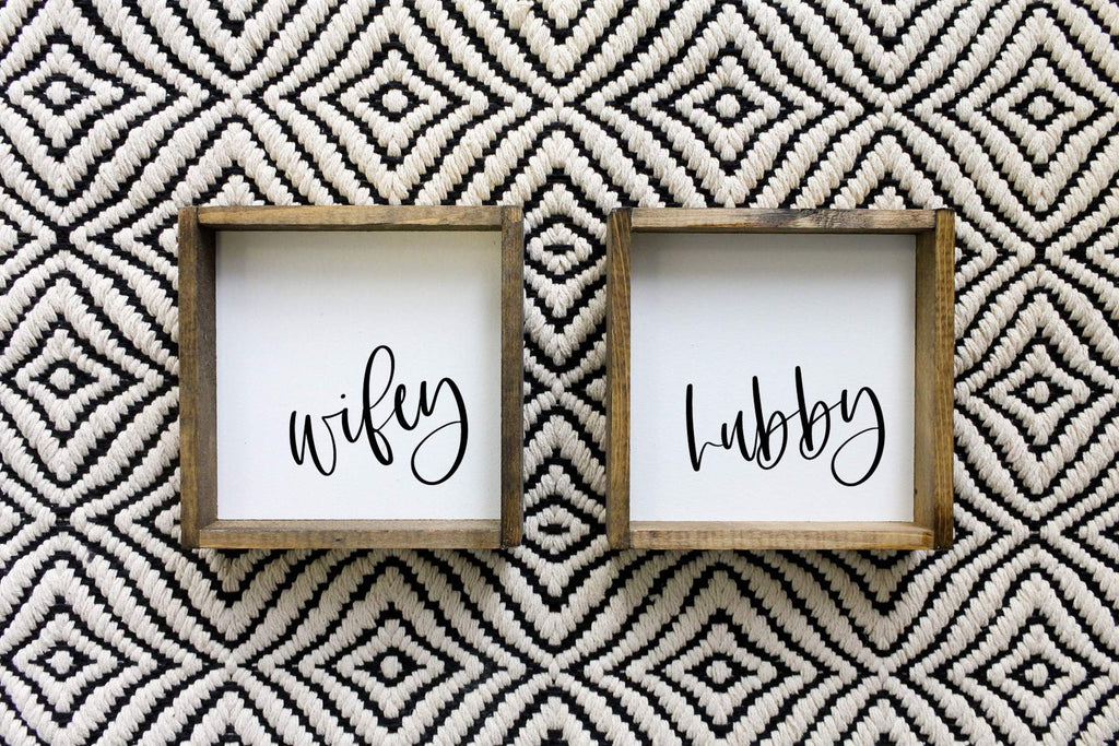 Wifey | Wood Sign – Modern Rustic Home
