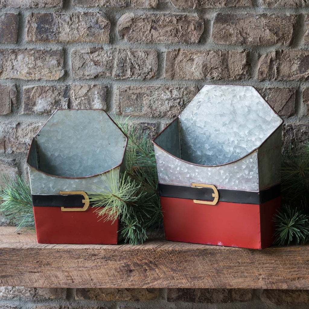 Santa Wall Buckets – Modern Rustic Home