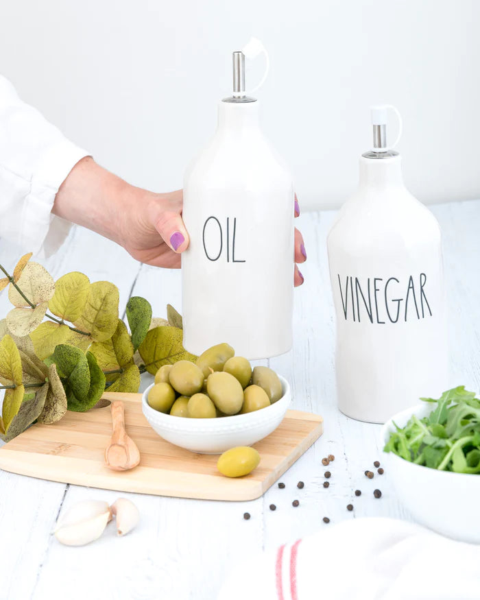 RAE DUNN ARTISAN OIL + VINEGAR CRUETS, SET OF 2 – Modern Rustic Home