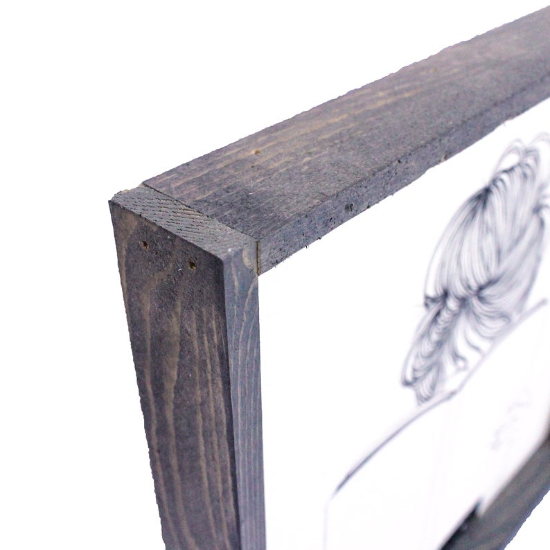 Reading Silhouette Wood Sign – Modern Rustic Home