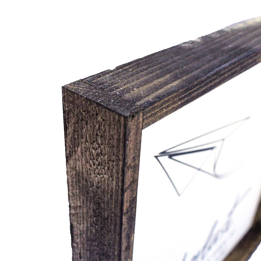 Wanderlust Wood Sign – Modern Rustic Home